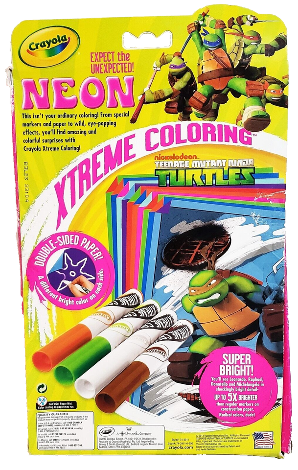 Crayola Teenage Mutant Ninja Turtles Neon Xtreme Coloring Kit | eBay