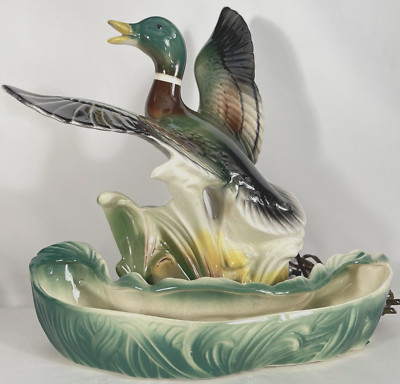 Lane & Co Van Nuys Mallard Duck Planter TV Light 341 Works Beautiful ...