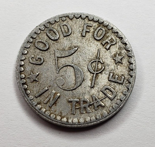 Vintage Token: Good for 5 Cents in Trade, Adam P. Maus Token in Coin ...