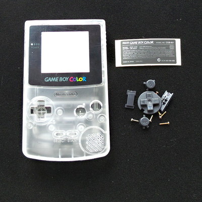Clear White Crystal Full Housing Shell for Nintendo Game boy Color GBC ...