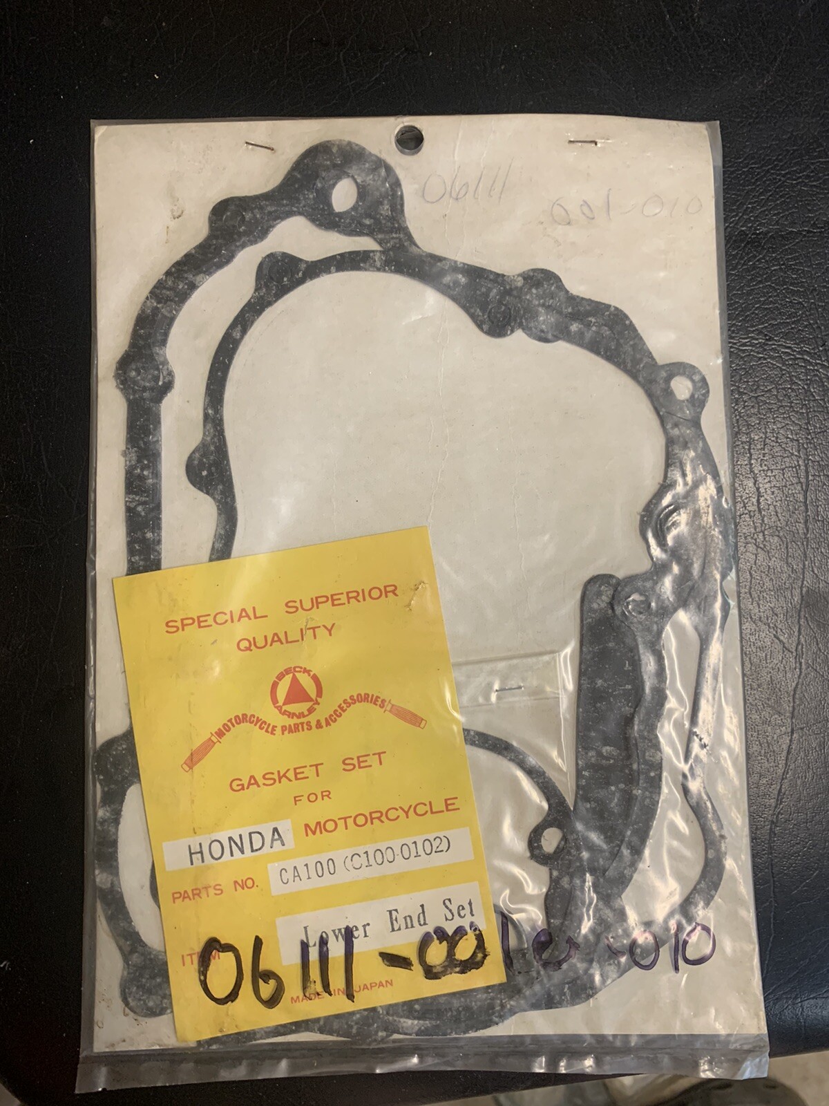 NOS OEM Honda Gasket Kit B 1963 CA100 Supercub CA102 Honda 50 06111-001 ...
