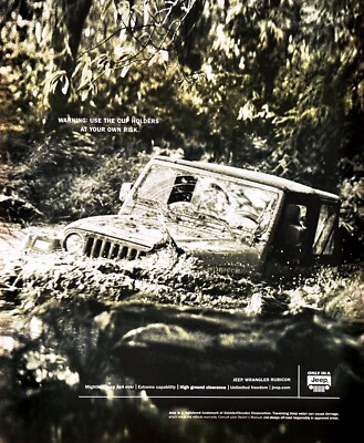 JEEP WRANGLER Vintage Print Ad SUV 4WD Off Road 4X4 Four Wheel Drive | eBay