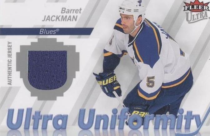 2007-08 Fleer Ultra - Ultra Uniformity Barret Jackman #U-BJ (MEM) for ...