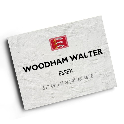 A3 PRINT - Woodham Walter, Essex - Lat/Long TL8007 | eBay
