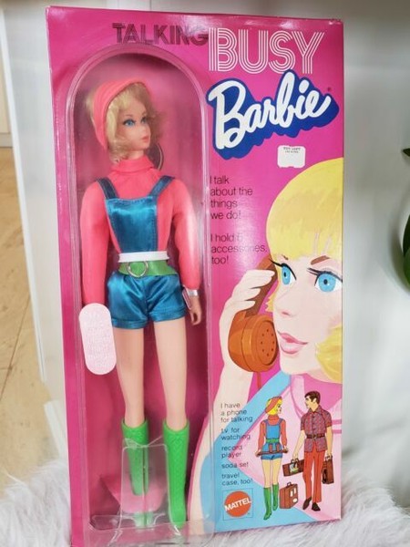 Vintage Mattel 1971 Talking Busy Barbie RARE Mod Era Doll 1195 NRFB ...