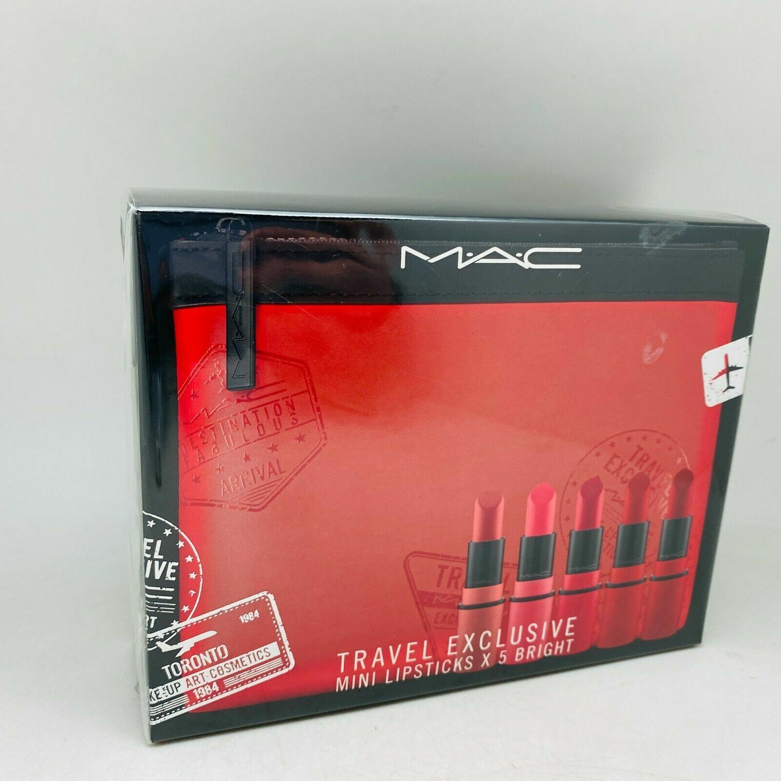 Mac Travel Exclusive Mini Lipsticks Set of 5 Sealed #BRIGHT - NEW | eBay