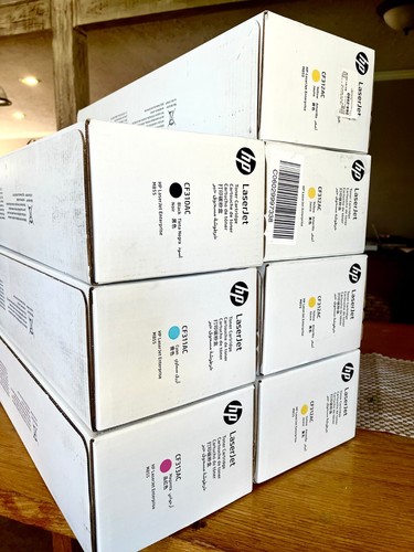 7 NEW Genuine HP CF310AC CF311AC CF312AC CF313AC Toner Cartridges Set ...