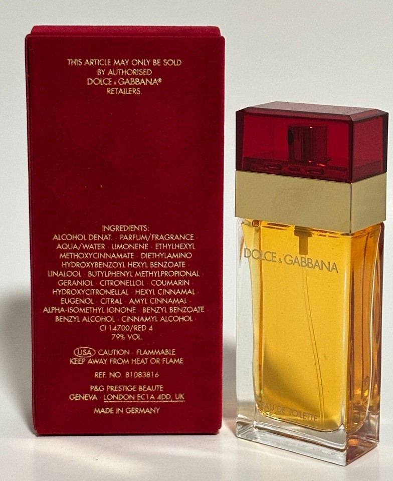 Dolce & Gabbana Red Box Women Perfume EDT .84 oz Spray 25ml Original ...