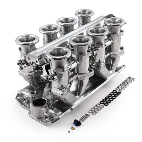 Chevy SBC 350 Downdraft EFI Stack Intake Manifold System Complete ...