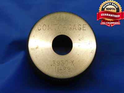 .3930 CL X MASTER PLAIN BORE RING GAGE .3906 +.0024 UNDERSIZE 25/64 10 ...