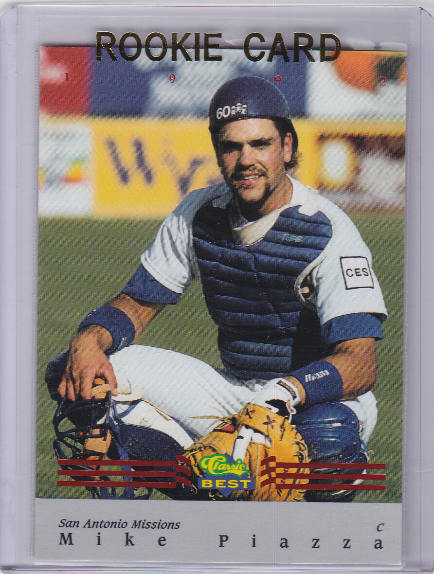 MIKE PIAZZA ROOKIE CARD 1992 Classic RED ROOKIE CARD Los Angeles ...
