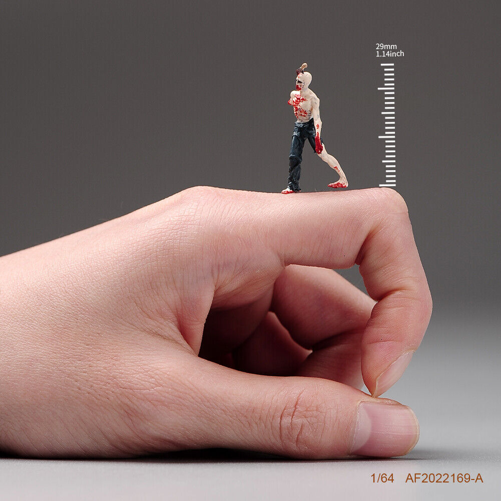 1/64 Broken Arm Zombies Miniature Figures Scene Props Model For Cars ...