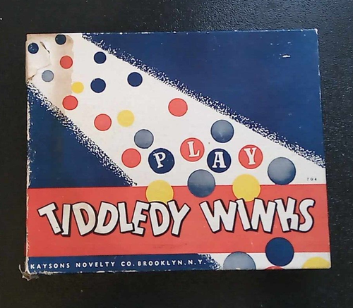 Vintage Tiddledy Winks Game Kaysons Novelty Co. Brookley NY #704 Made ...