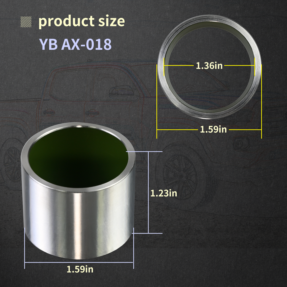 Fits Yukon Gear & Axle Toyota 8" Front CV Axle Bushing with Clamshell ...
