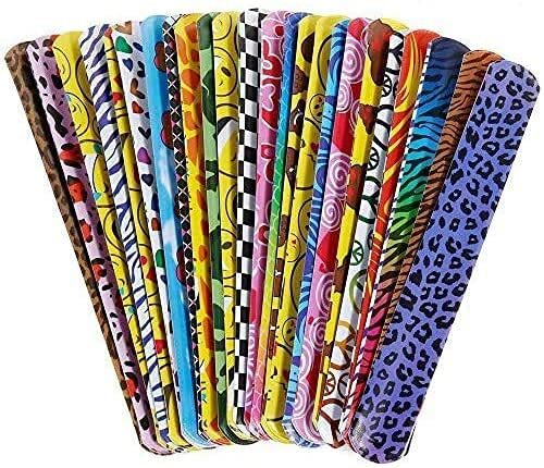 GOLDGE 24pcs Blocks Magic Snake Cube Colorful Slap Bands for Kids Slap ...