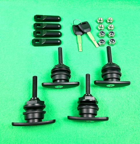 4 x Canopy Side Lift Up Glass Window Replacement Locks Handles Locking ...