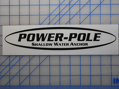 Power Pole Sticker Decal 11" 17" 23" Anchor Spike Blade Shallow Water ...