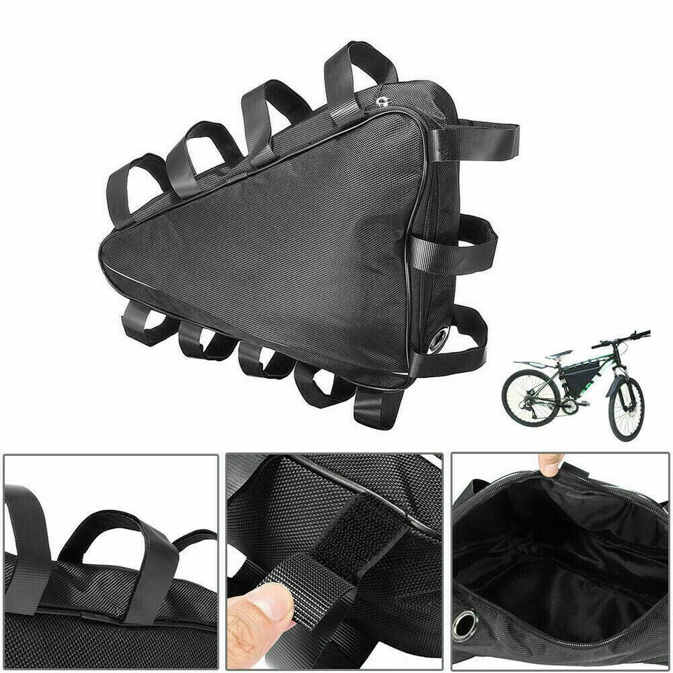 MTB Triangle Bag Electric Mountain Bike Li-Ion Battery Case Bicycle ...