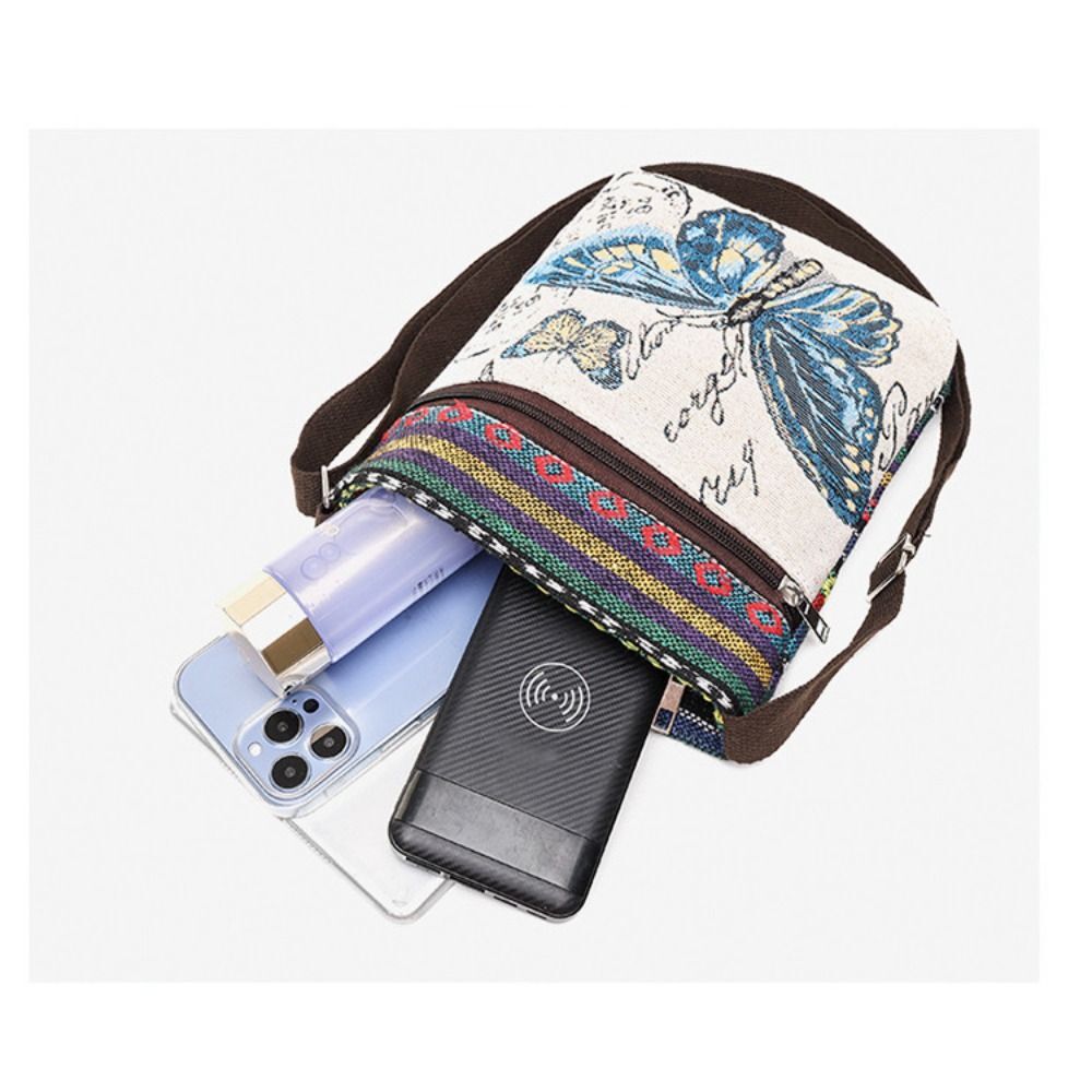 Embroidery Crossbody Bag Large Capacity Tote Bag Durable Handbags Women ...