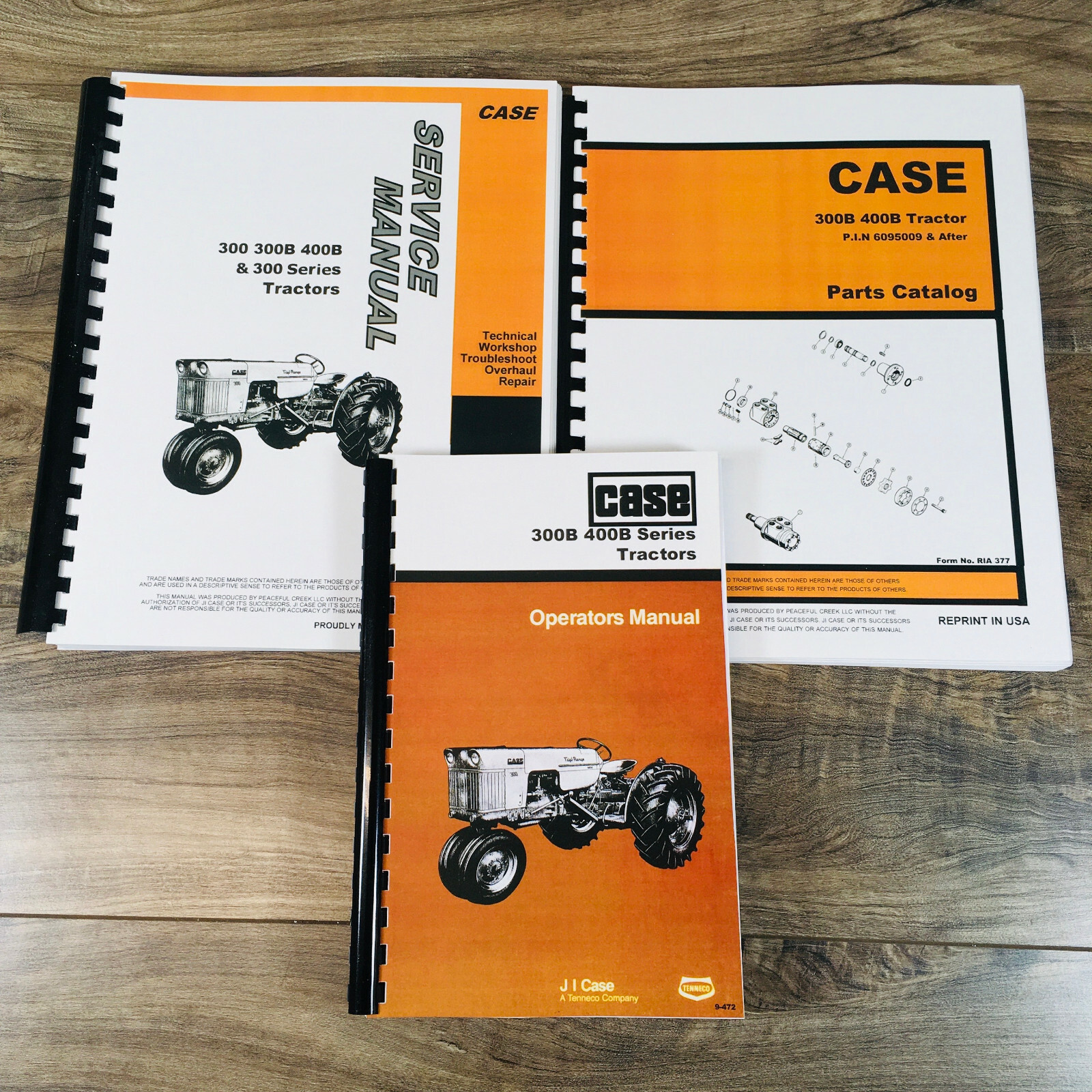 Case 300B 400B Series Tractors Service Repair Manual Parts Operators ...