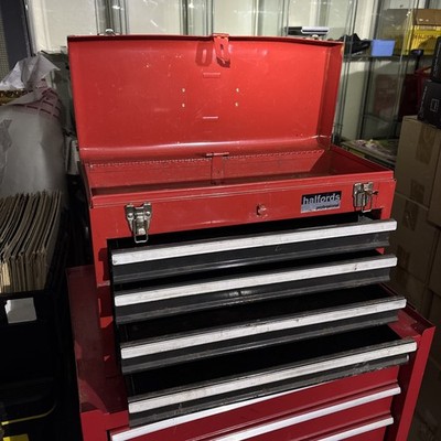 Used Halfords Pro 4 Drawer Tool Chest / Top Box | eBay UK