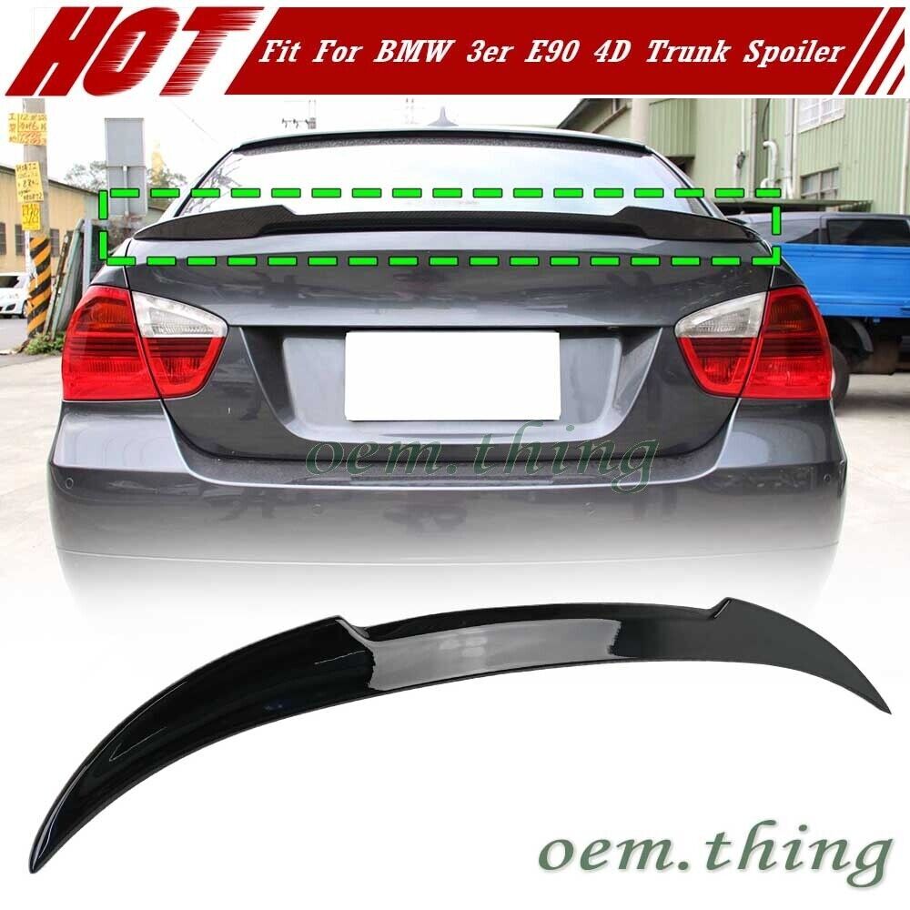 11 328xi 330i Fit For BMW E90 3-Ser Sedan V Rear Trunk Boot Spoiler ...
