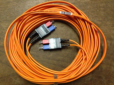 CORNING Fiber Optic Cable 10M SC-SC MULTIMODE DUPLEX 62.5/125 OFNR UL ...