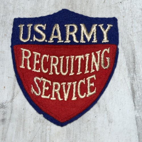 Pre WW2 US Army Recruiting Service Patch On Wool Fr My Collection Lot ...