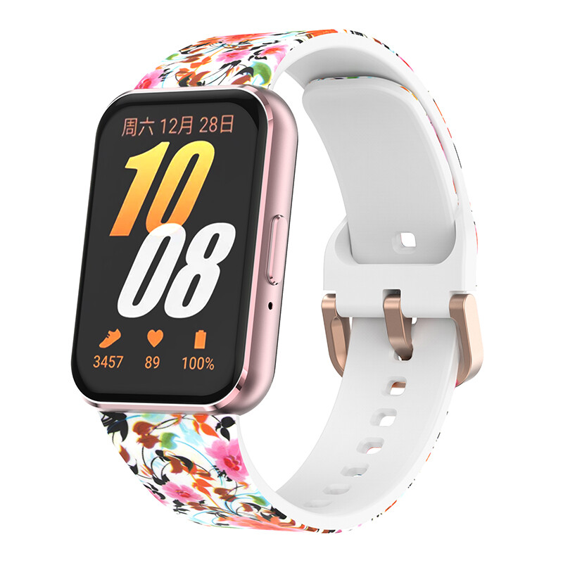 For Samsung Galaxy Fit 3 Replacement Silicone Print Pattern Band Sports ...