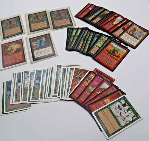 Magic the Gathering Green Red Lot Late 90s Starter Deck Eladamri ...