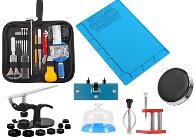 Watch Repair Tool Kit Back Case Remover Cushion Presser Lifter Dust ...