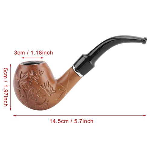 Durable Wooden Wood Smoking Pipe Tobacco Cigarettes Cigar Pipes ...