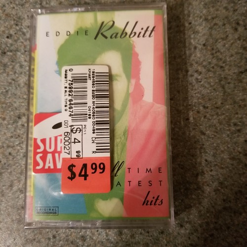 Eddie Rabbitt All Time Greatest Hits Cassette - New/Sealed - Free ...