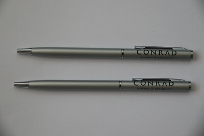 2 Conrad Hotels & Resorts Pen Ballpoint Silver Hotel Pens Lot Set | eBay
