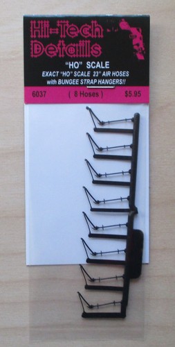 HO Exact 23" Real Rubber Air Hoses Bungie 1:87 SCALE LAYOUT DIORAMA HI ...