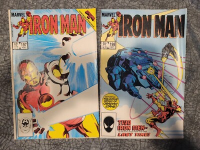 Iron Man #197 #198 Marvel Comics 1985 Origin 1st App | eBay