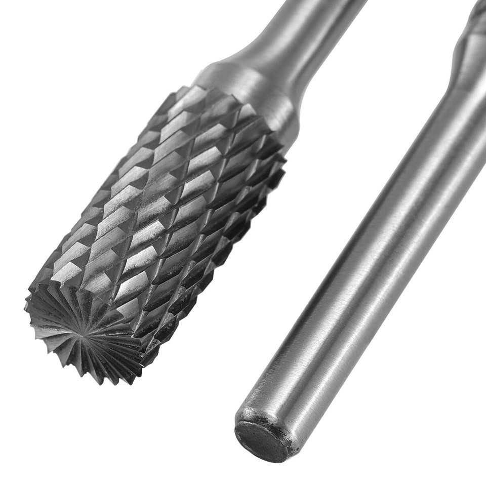 8Pc 1/4''Double Cut Tungsten Steel Carbide Rotary Burr Die Grinder ...