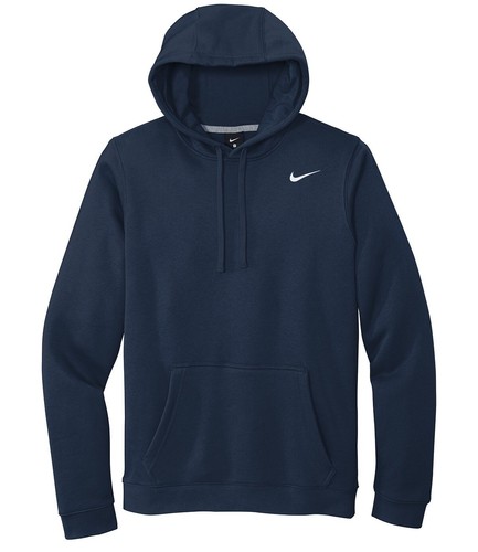 Nike Men's Club Fleece Pullover Hoodie Size LARGE NAVY CJ1611-419 NWT ...