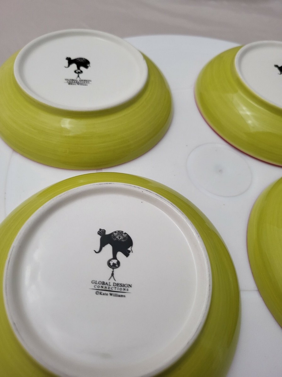 beautiful Lot 4 Plates By Kate Williams Global Design Connections ...