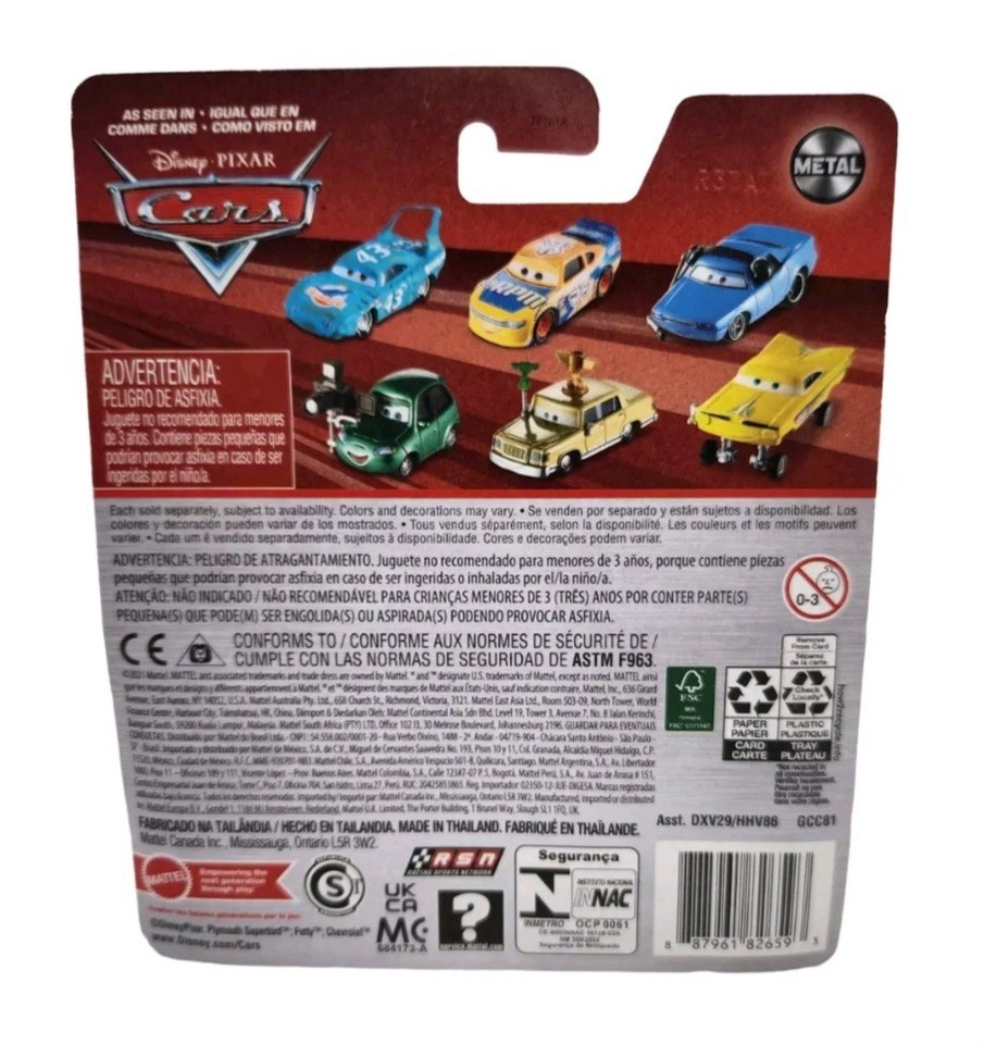 Disney Pixar Cars Lightning Mcqueen with Rusteze Sign Metal Series ...