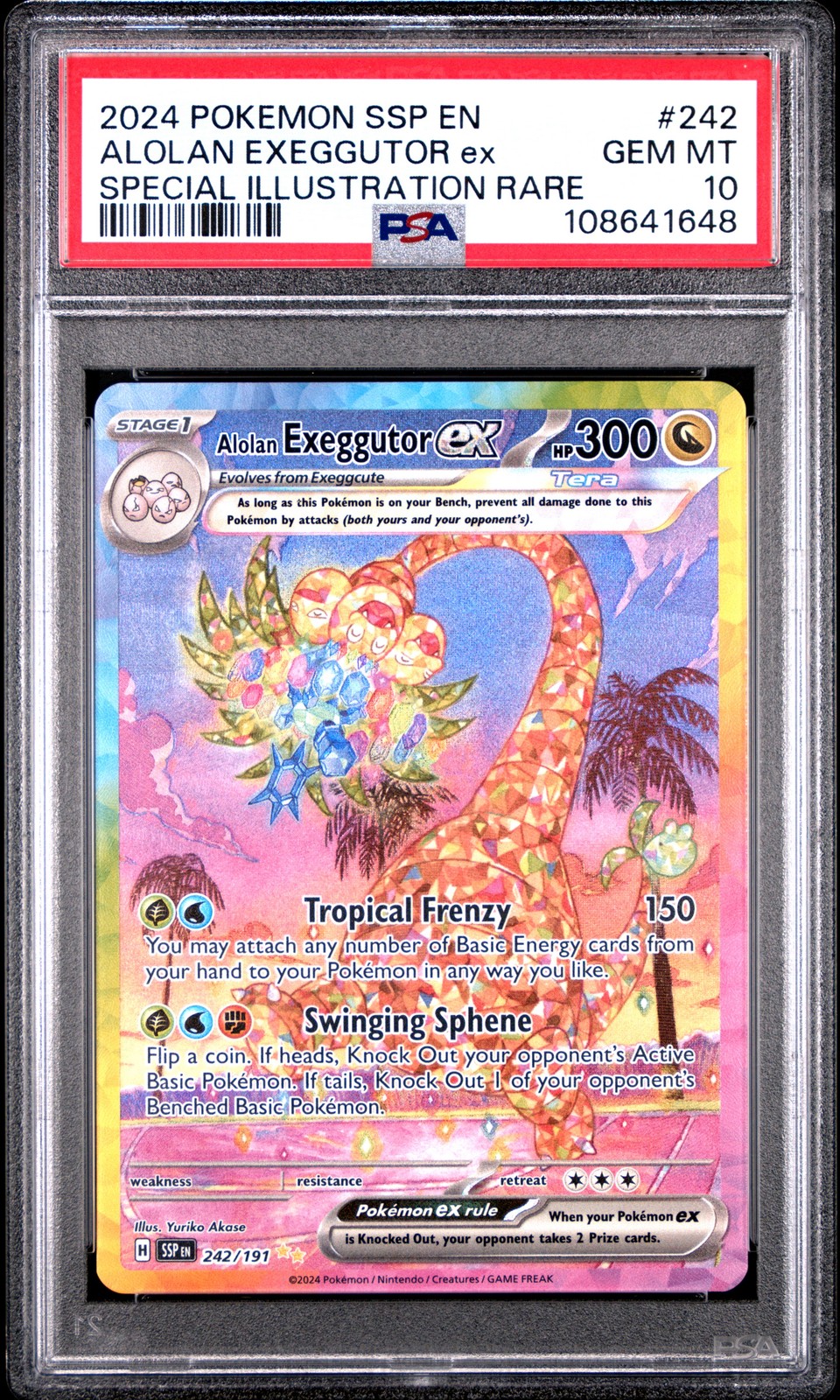 Alolan Exeggutor ex 2024 Scarlet & Violet: Surging Sparks #242/191 ...