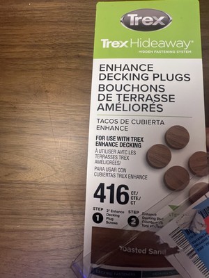 Trex Hideaway Toasted Sand Fascia Plugs 416 Count | eBay