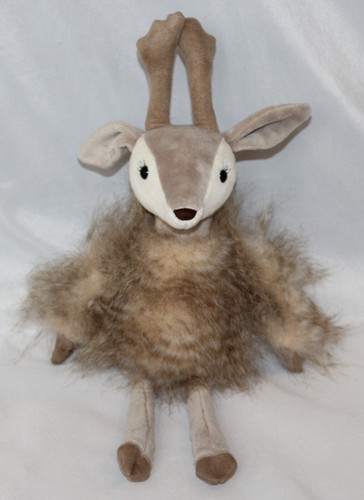 Jellycat London Roxie Reindeer Medium 18" - 20" Tan Feathery Fancy Deer ...