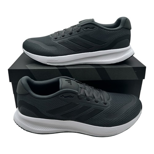 Adidas RunFalcon 5 Running Shoes Men's Size 10 Gray Black Sneakers ...