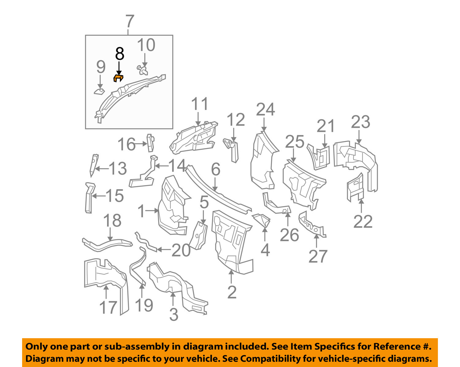 MERCEDES OEM 11-14 C300-Cowl Grille Bracket 2048320714 | eBay