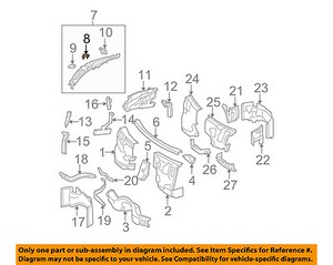 MERCEDES OEM 11-14 C300-Cowl Grille Bracket 2048320714 | eBay