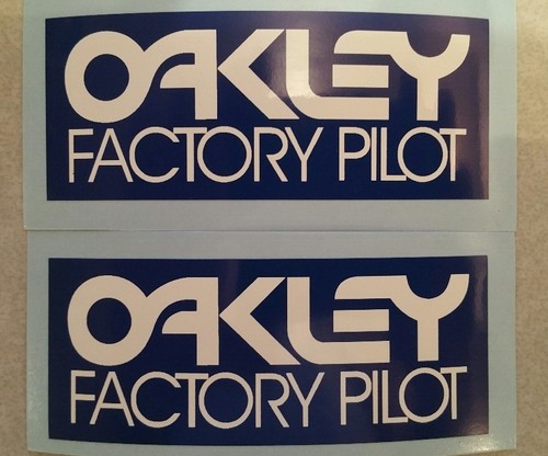 2! Vintage BMX Oakley Factory Pilot decal sticker Old School RM Fox FMF ...
