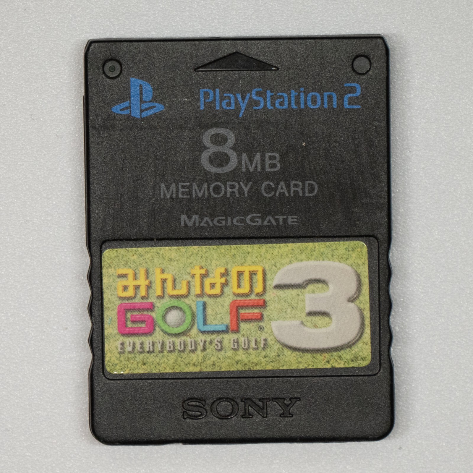 OEM Sony PS2 8MB Memory Card with Minna no Golf 3 Everybody's Golf ...