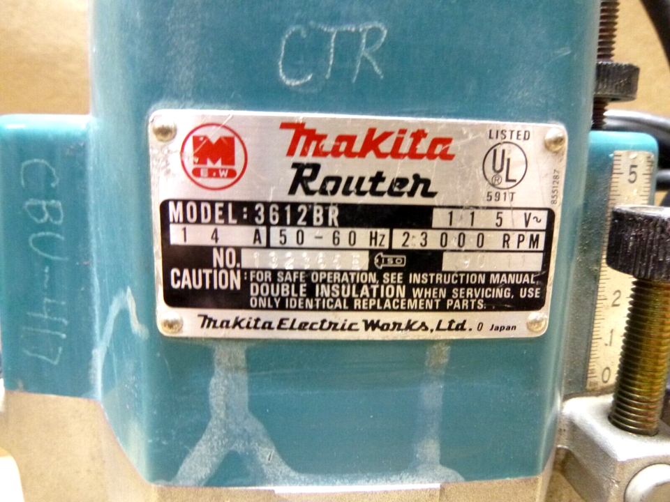 Makita 3612BR Plunge Router 14 Amp, 23000 Rpm, 115 Volt | eBay