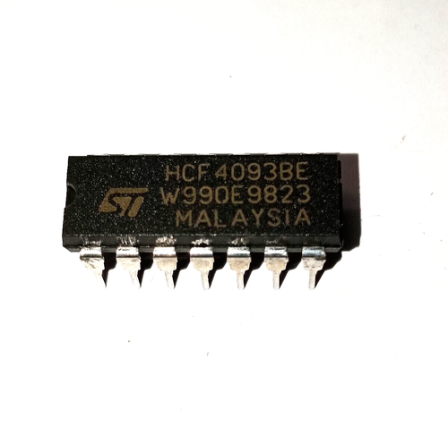 5X HCF4093BE HEF4093 CD 4093 STMICROELECTRONICS CIRCUITO INTEGRATO n.5 ...